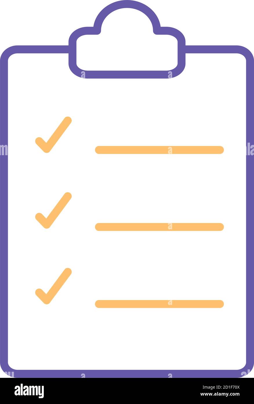 document with check marks line style icon vector design Stock Vector Image & Art - Alamy