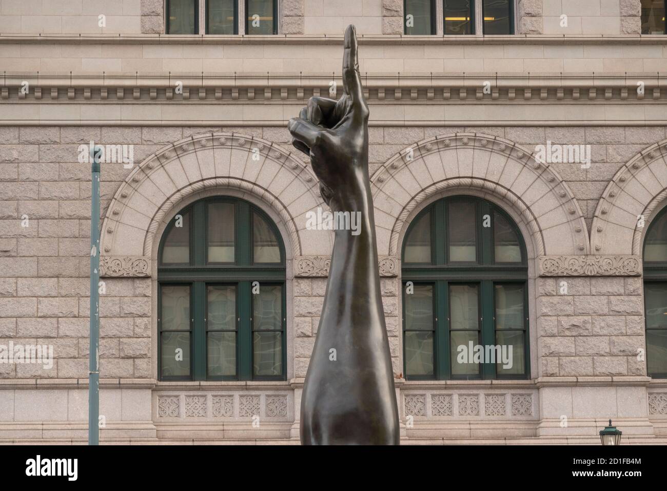 Unity sculpture in downtown Brooklyn NYC Stock Photo - Alamy