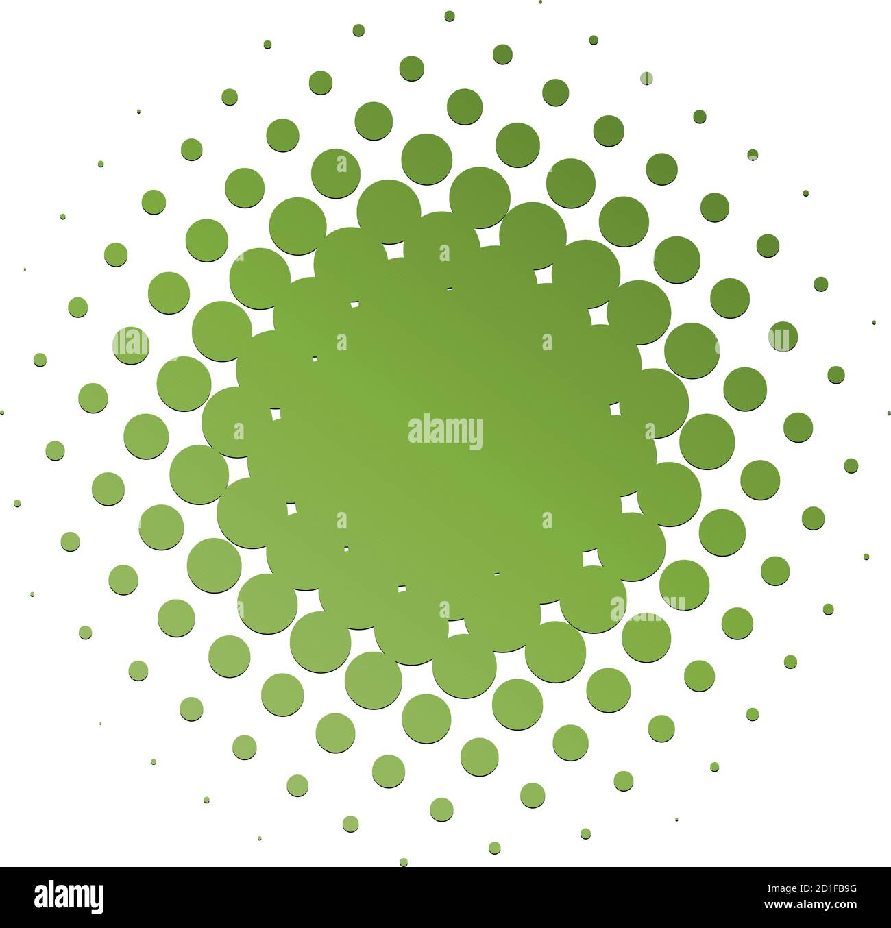 Colour halftone (half-tone) element. Dots, circles, speckles and ...