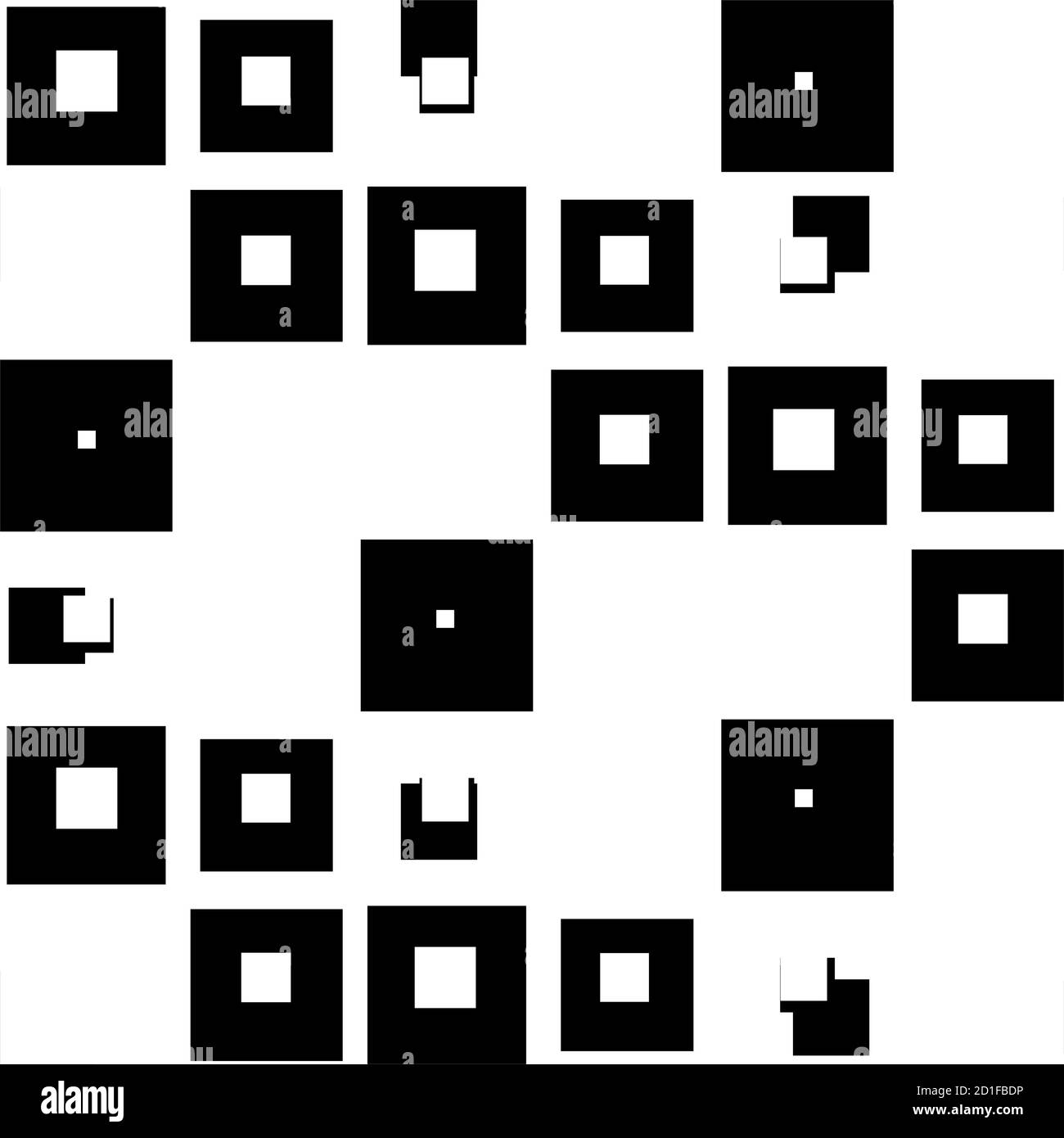 Abstract chaotic rectangle mesh Cut Out Stock Images & Pictures - Alamy