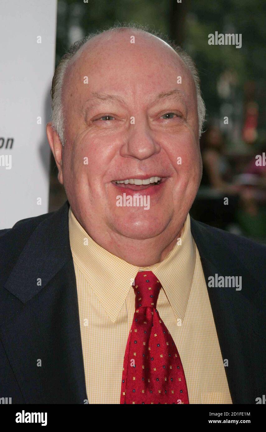 Roger Ailes arriving at a celebration for Nancy Grace's first book ...