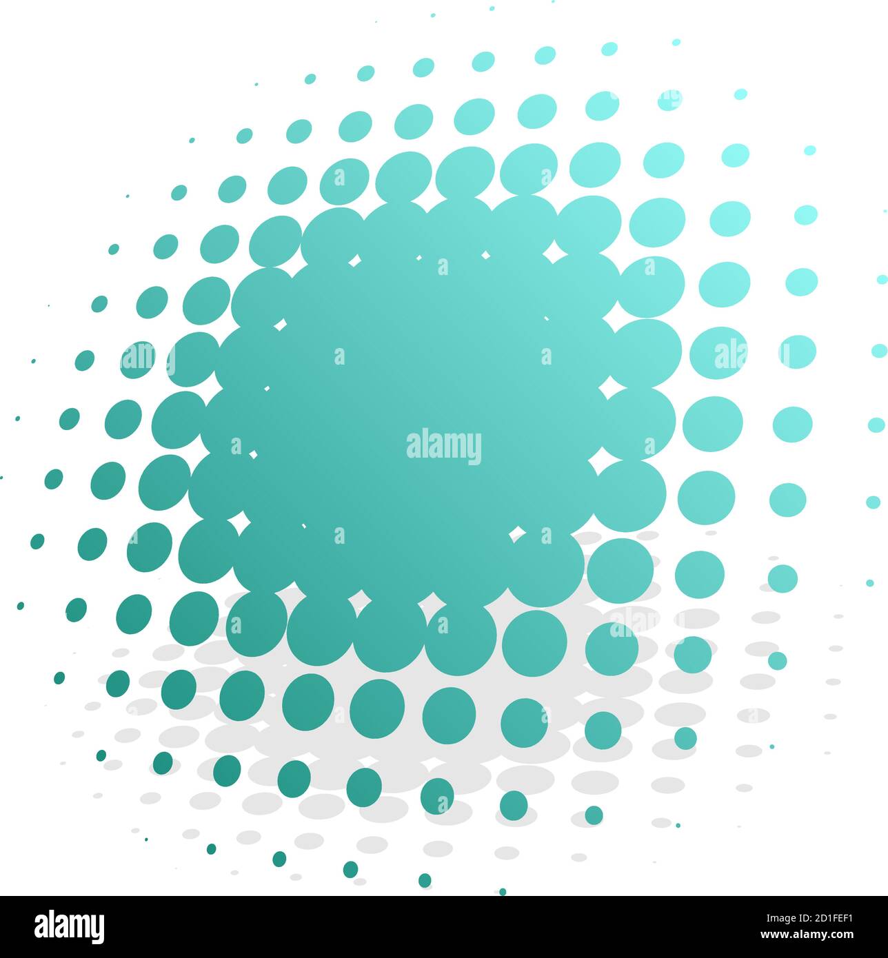 Colorful Halftone Vector Pattern Texture In 3d Perspective Circles Dots Screentone