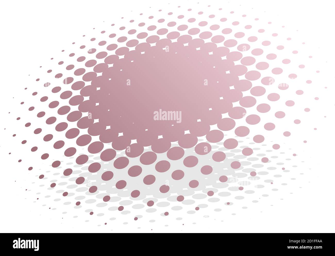 Colorful halftone vector pattern, texture in 3d perspective. Circles ...