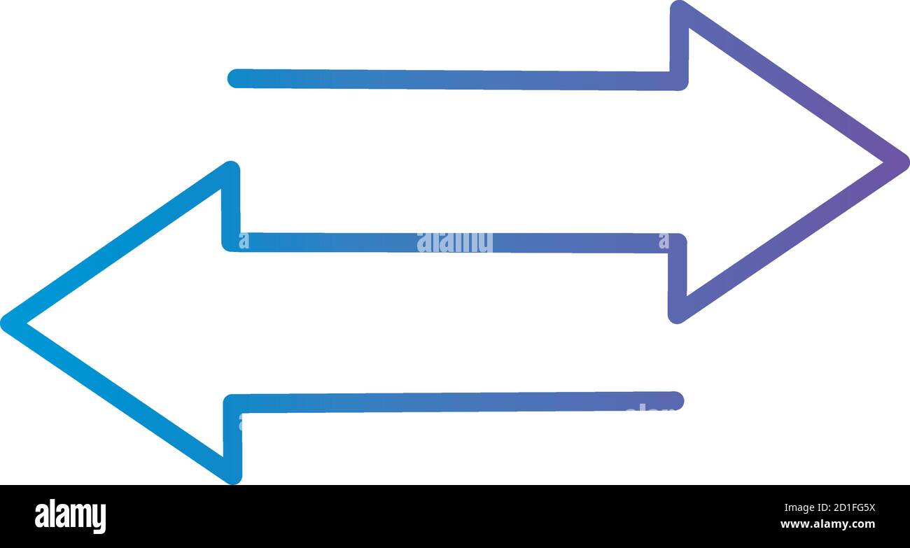 bars chart in website gradient style icon vector design Stock Vector ...