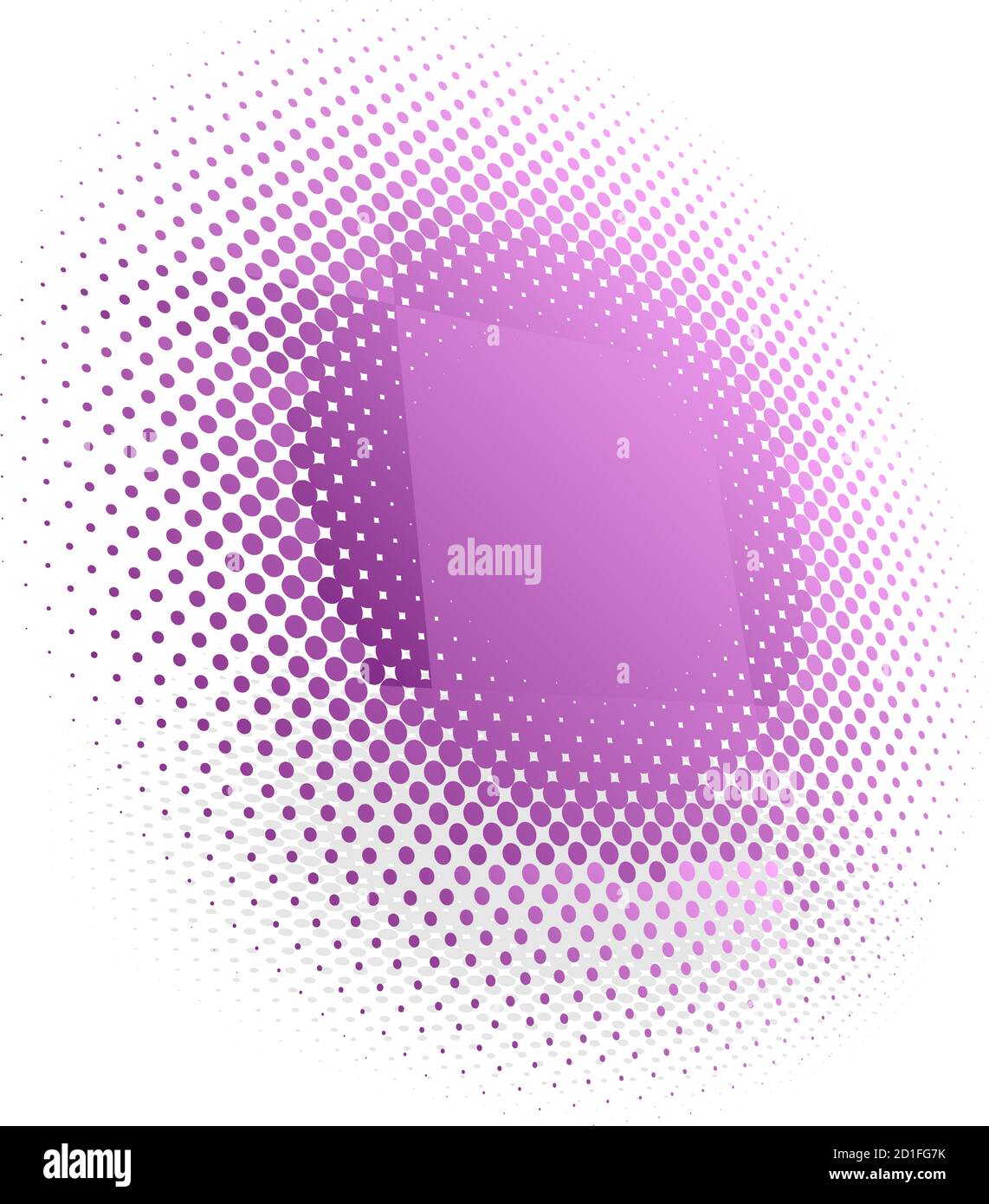Colorful halftone vector pattern, texture in 3d perspective. Circles ...