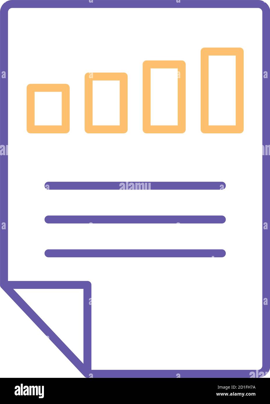 Bars chart in document hi-res stock photography and images - Alamy
