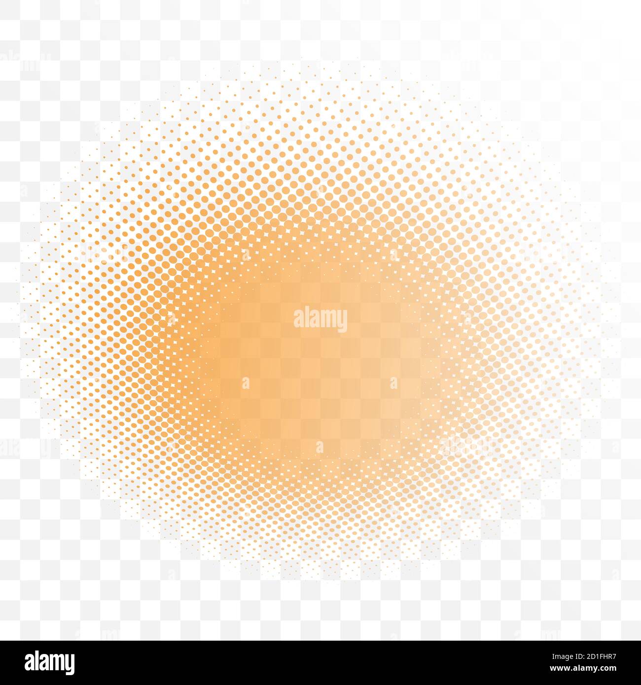 Colorful halftone vector pattern, texture in 3d perspective. Circles ...