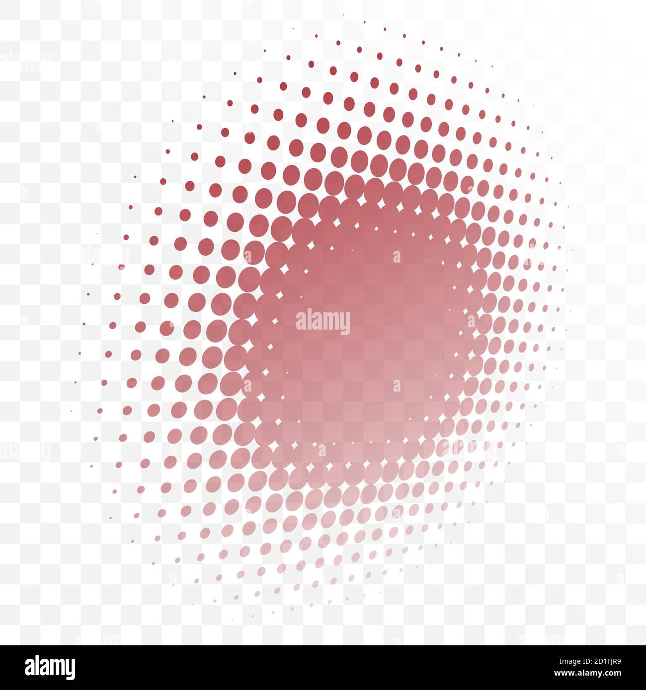 Colorful halftone vector pattern, texture in 3d perspective. Circles, dots, screentone ...