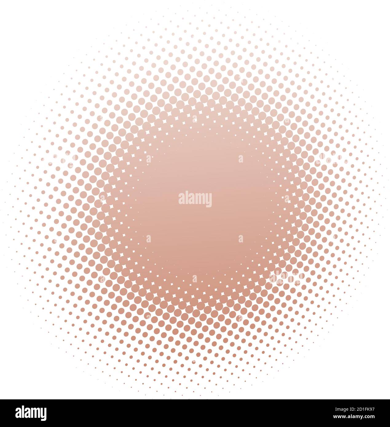 Colorful halftone vector pattern, texture in 3d perspective. Circles ...