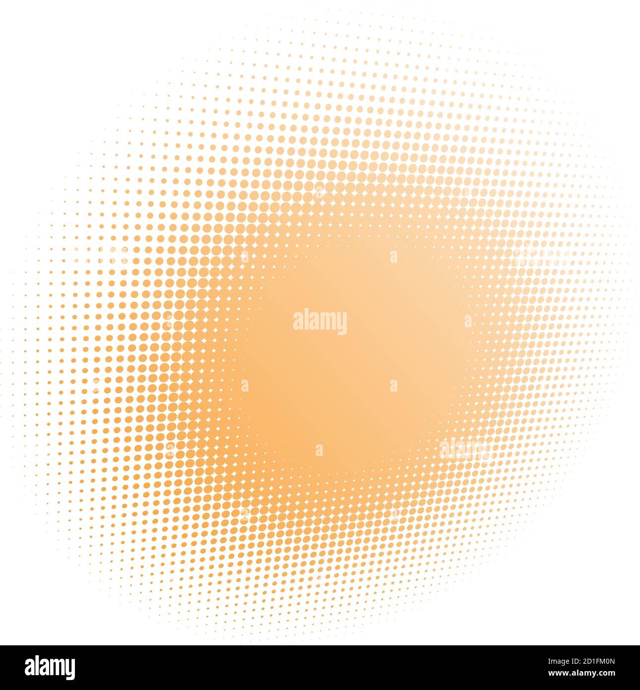 Colorful halftone vector pattern, texture in 3d perspective. Circles, dots, screentone ...