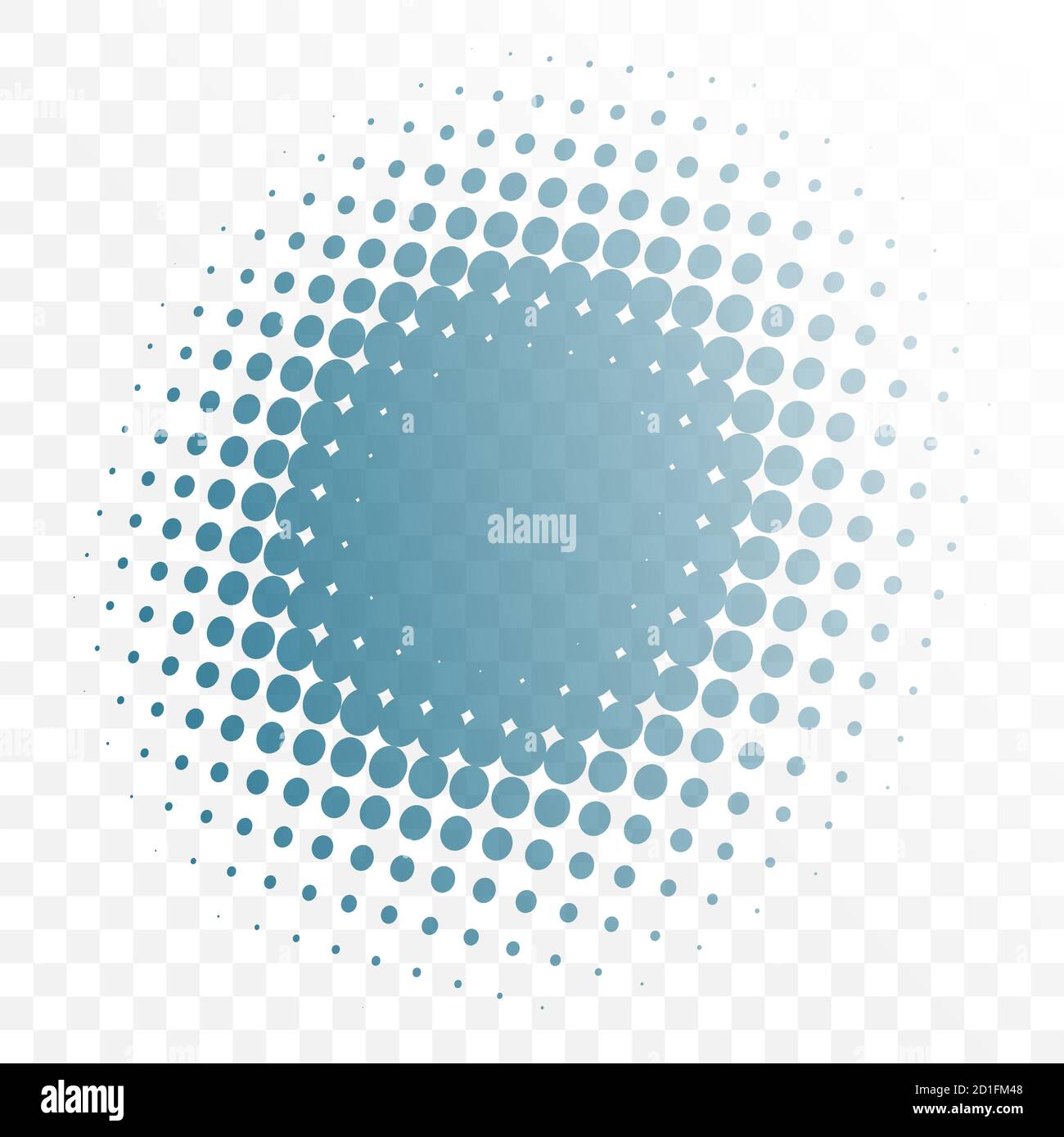 Colorful halftone vector pattern, texture in 3d perspective. Circles, dots, screentone ...