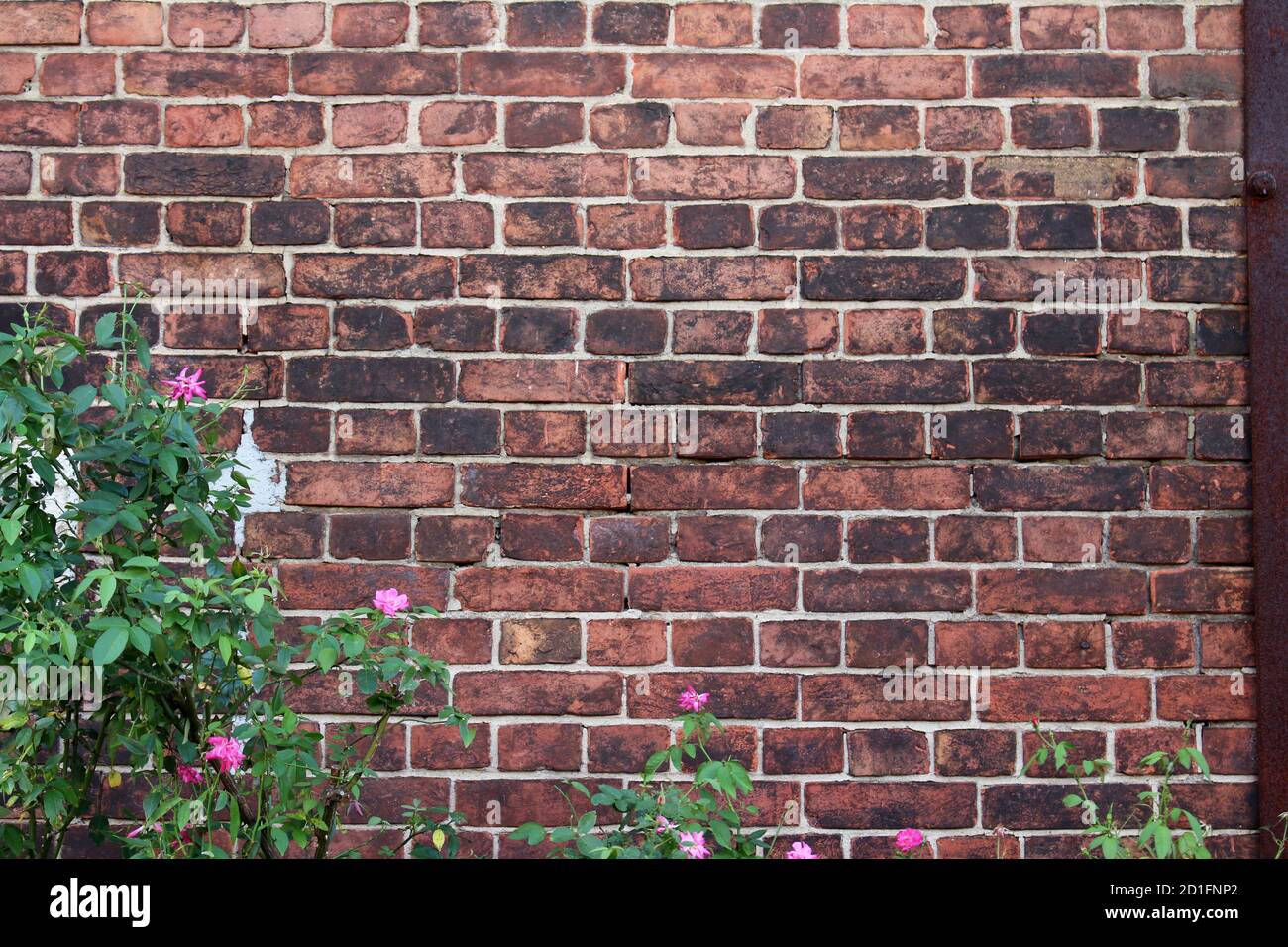 Closeup of bricks and window of old colonial building around Moji ...