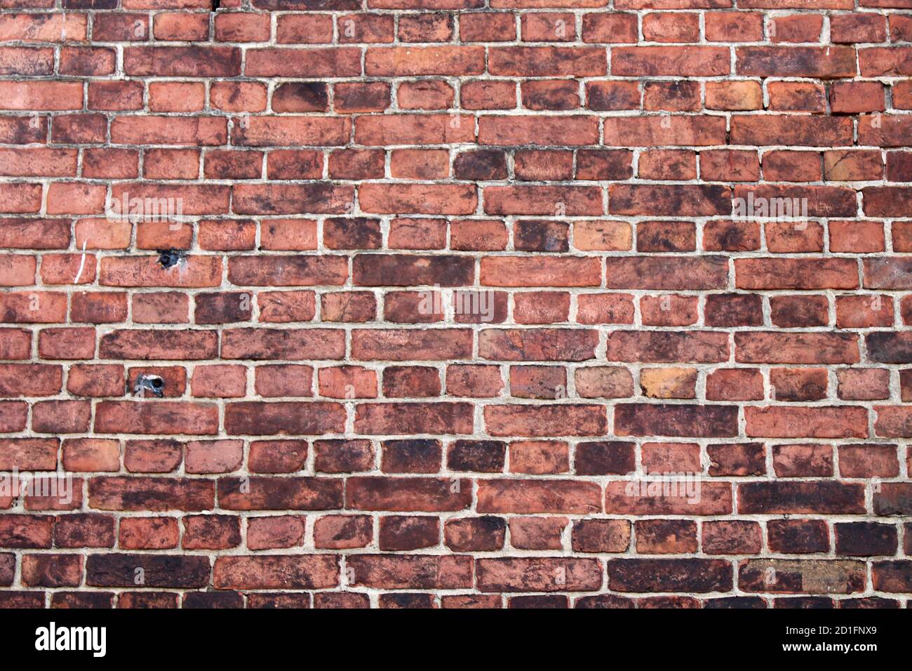 Closeup of bricks and window of old colonial building around Moji ...