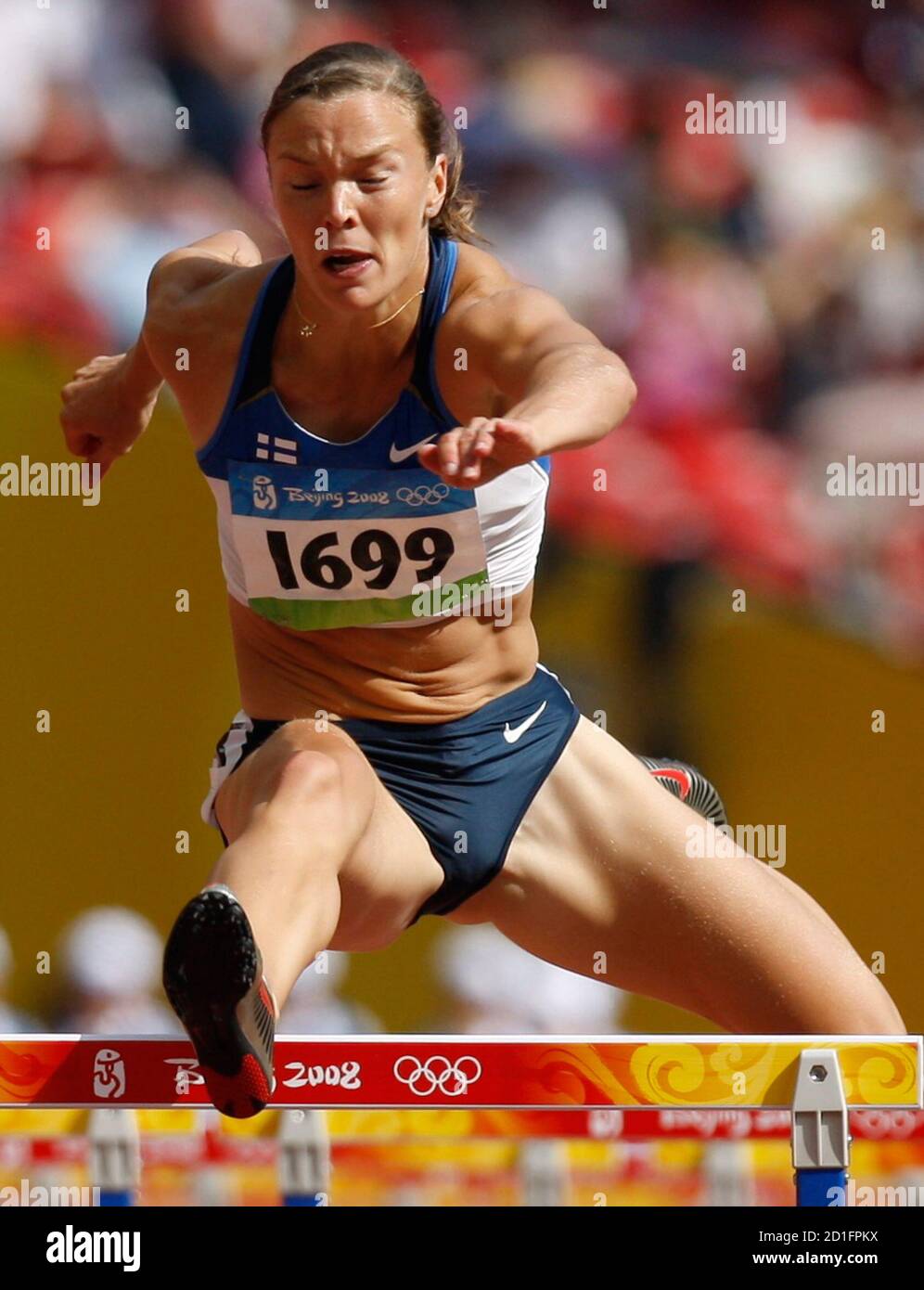 Womens heptathlon 100m hurdles hi-res stock photography and images - Alamy