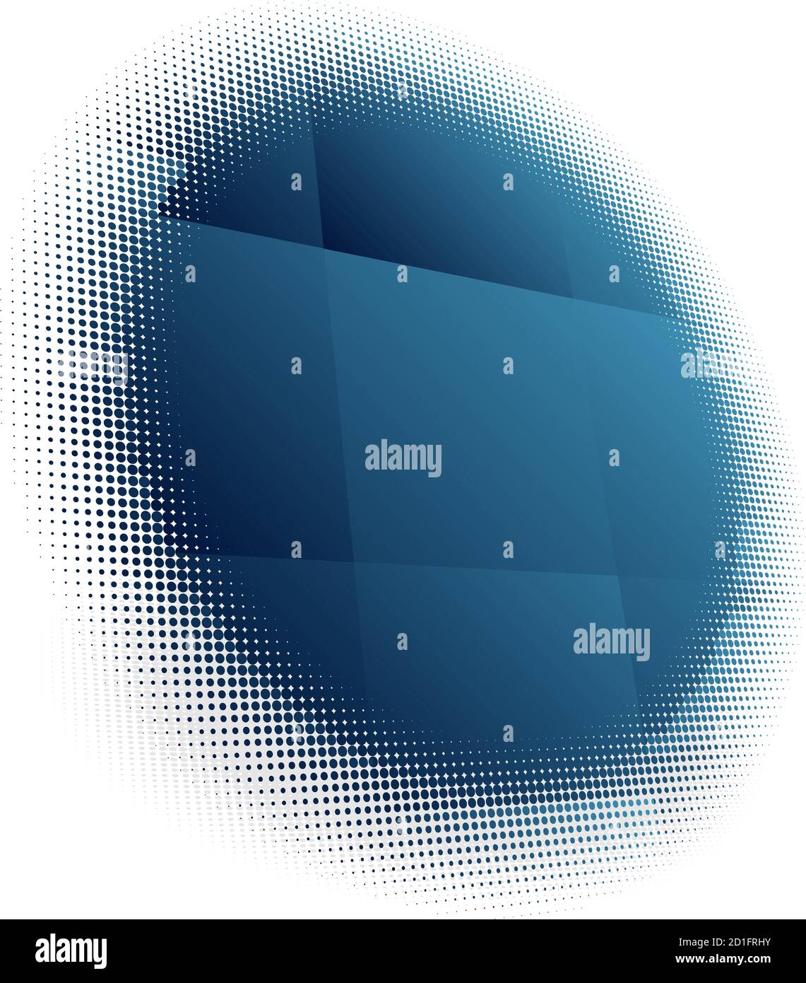 Colorful halftone vector pattern, texture in 3d perspective. Circles ...