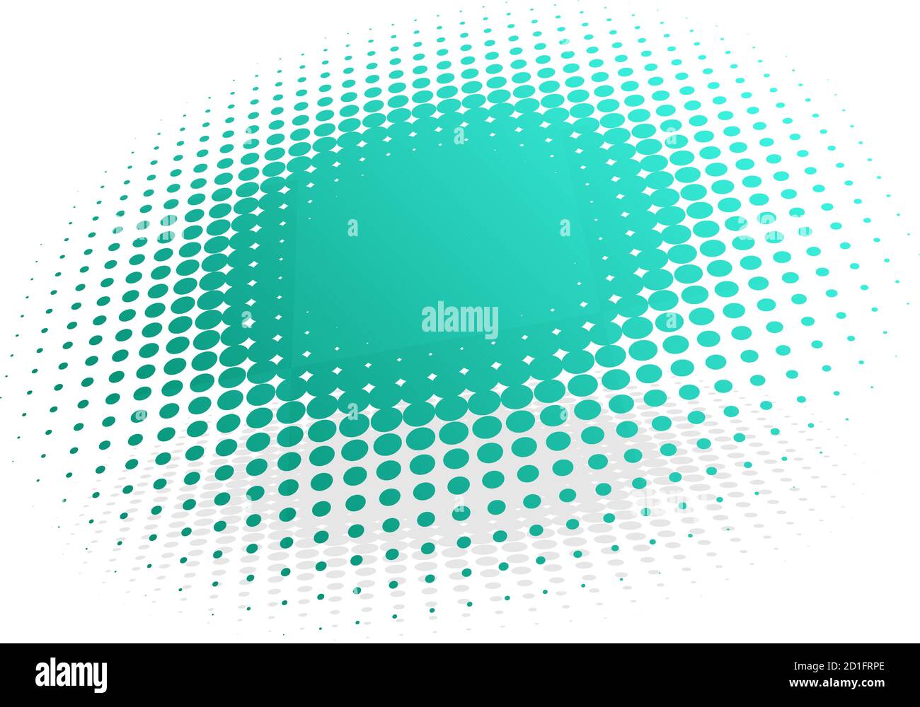 Colorful halftone vector pattern, texture in 3d perspective. Circles ...