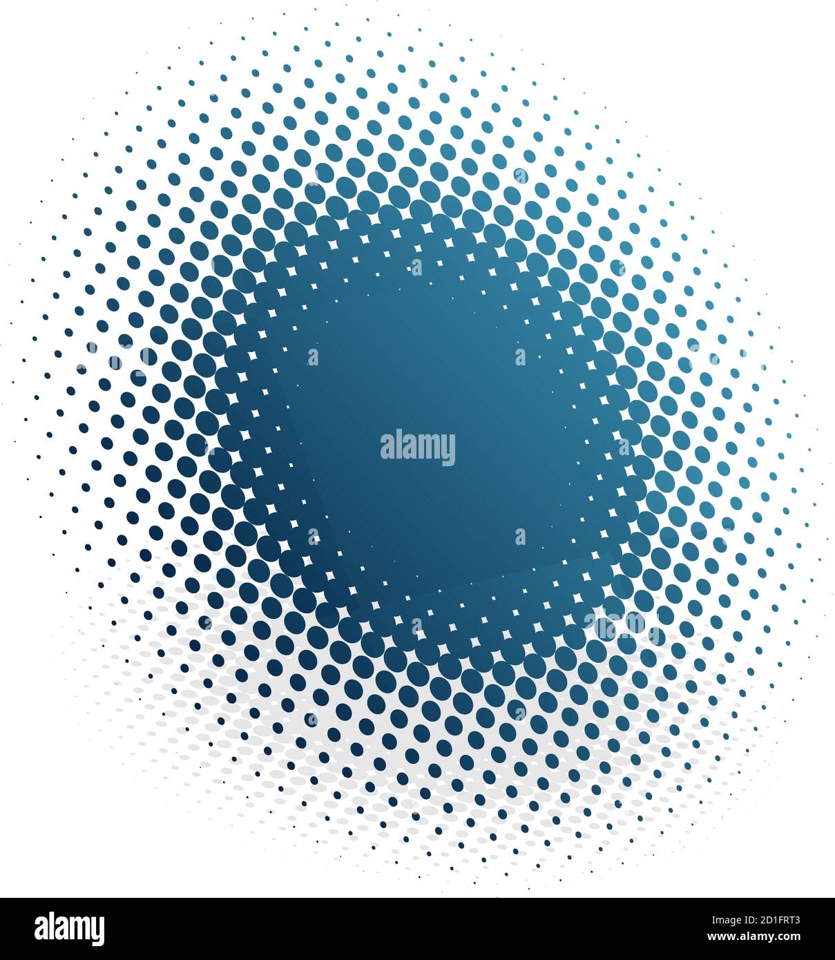 Colorful halftone vector pattern, texture in 3d perspective. Circles ...