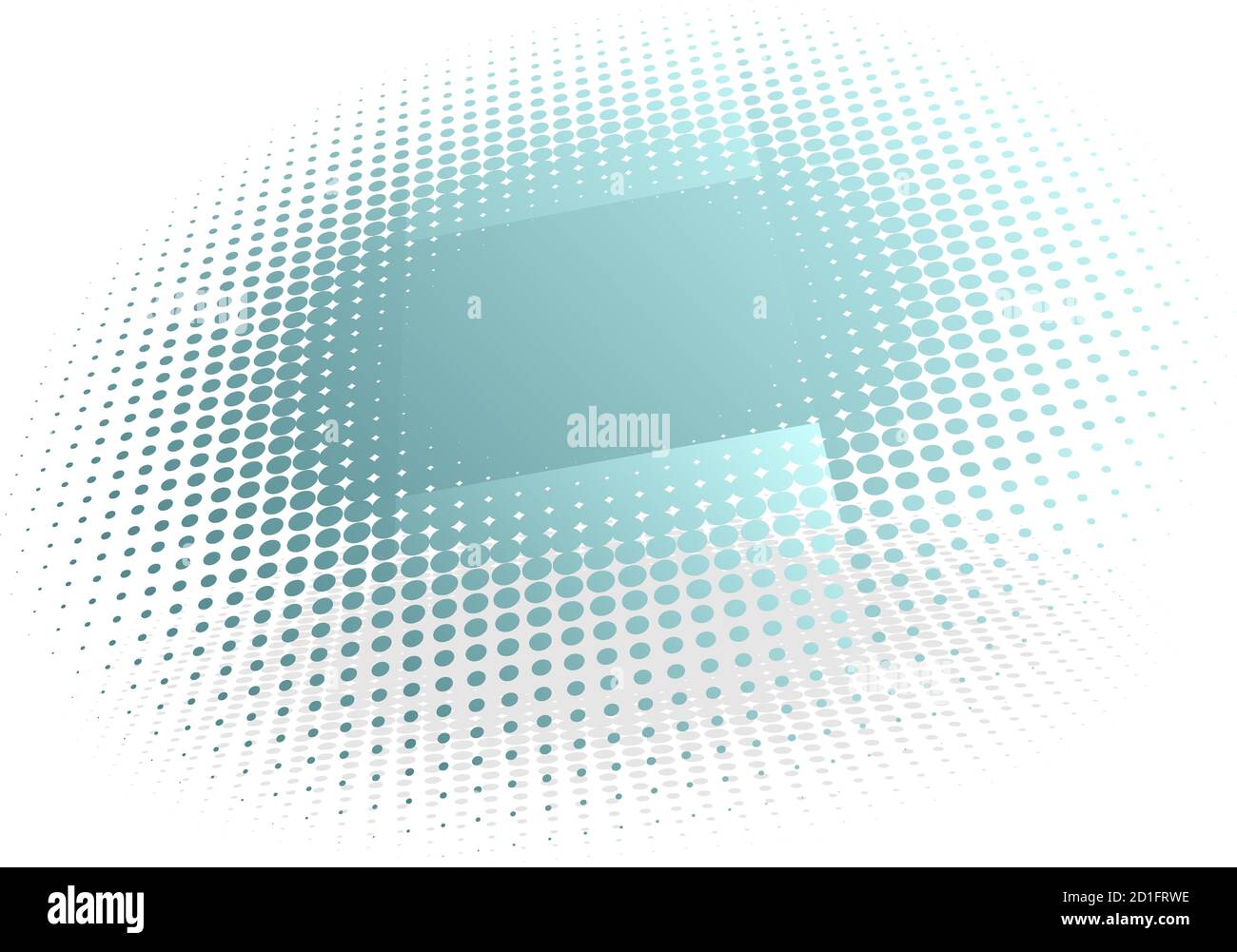 Colorful halftone vector pattern, texture in 3d perspective. Circles ...