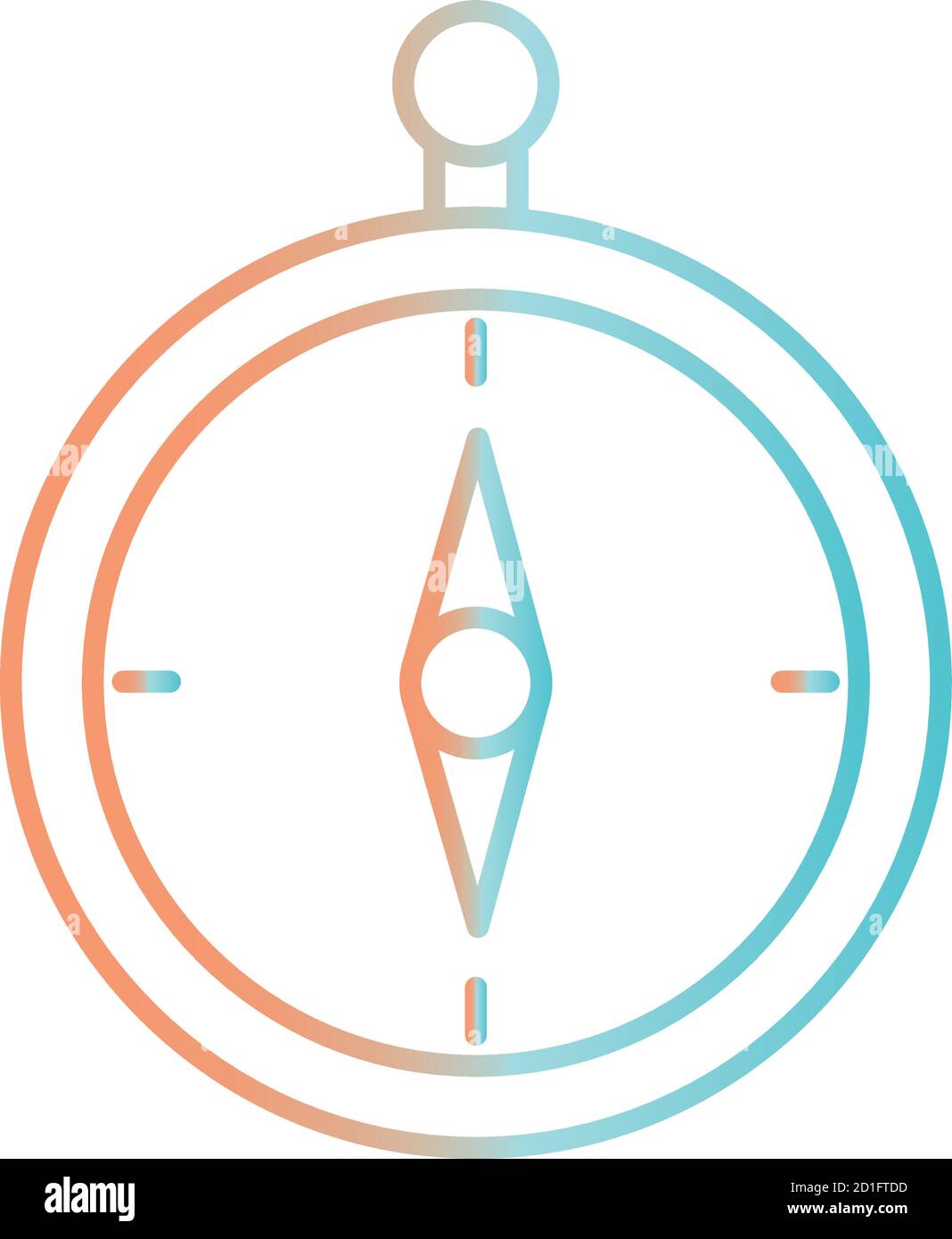 Compass gradient style icon Cut Out Stock Images & Pictures - Alamy