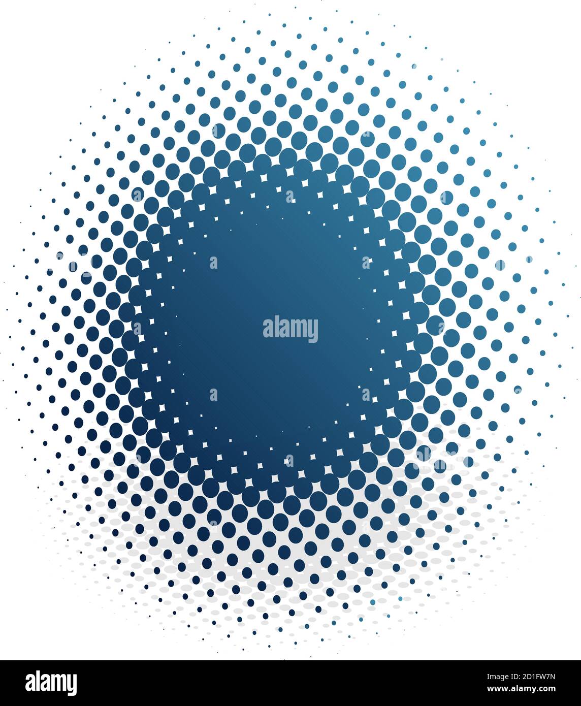 Colorful halftone vector pattern, texture in 3d perspective. Circles ...
