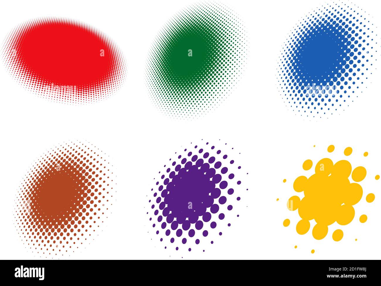Colorful halftone vector pattern, texture in 3d perspective. Circles ...