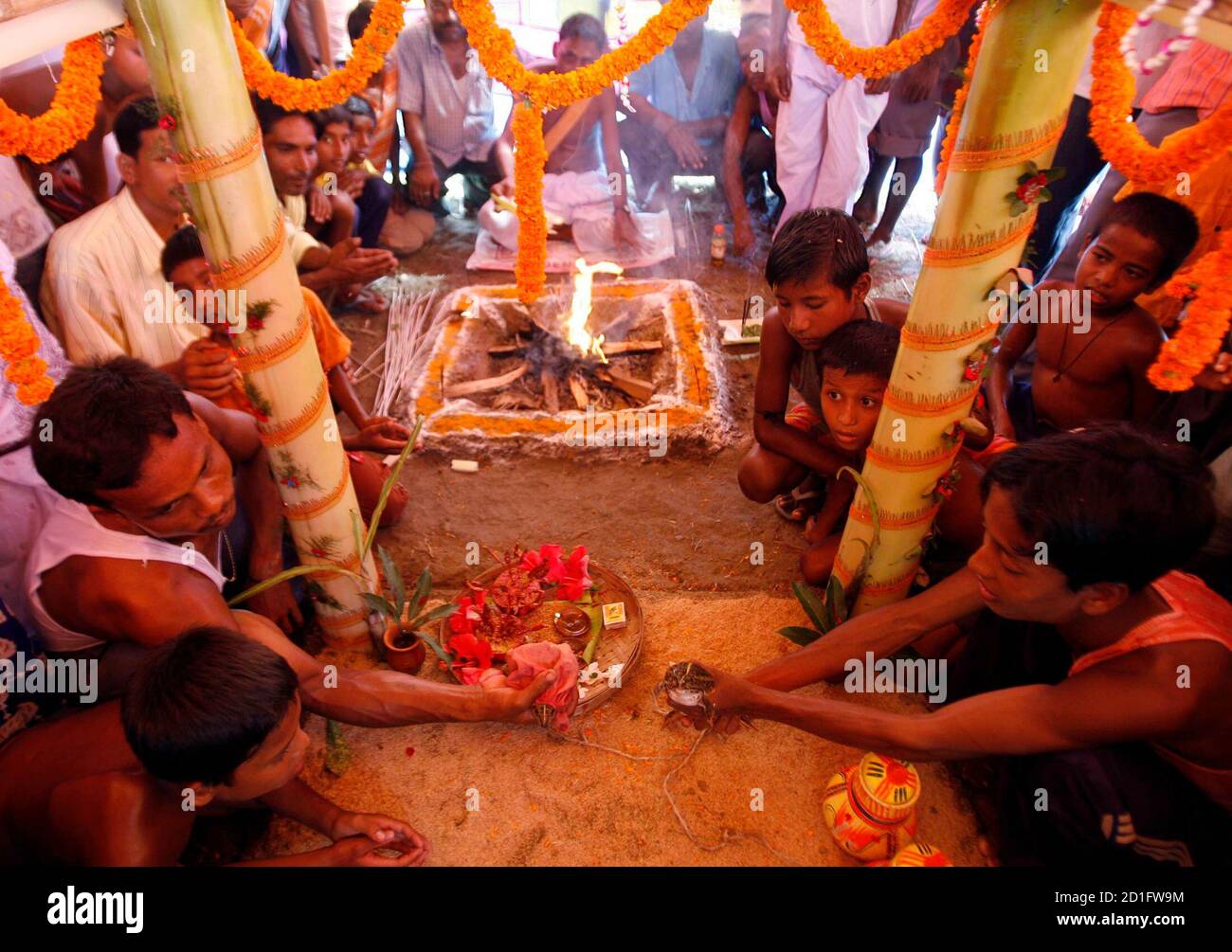 Rural indian village marriage hi-res stock photography and images - Alamy