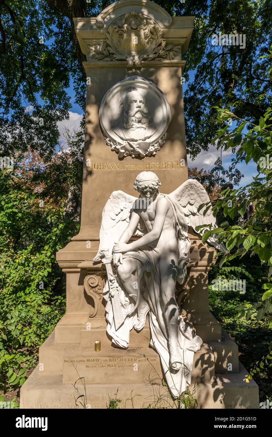 Grab des österreichischer Dirigent und Komponist Johann Ritter von ...