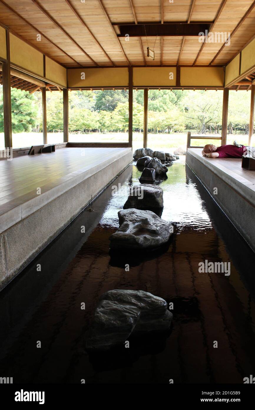Ryuten Pavilion inside Okayama Korakuen Garden. Taken in September 2019 Stock Photo - Alamy