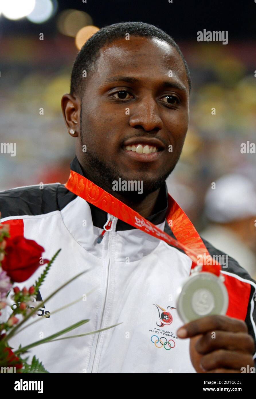 China august 17 richard thompson of trinidad and tobago silver hi-res ...