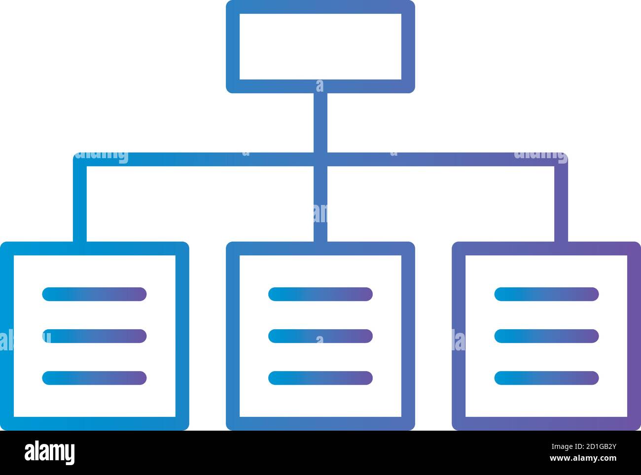 flow chart gradient style icon vector design Stock Vector Image & Art ...