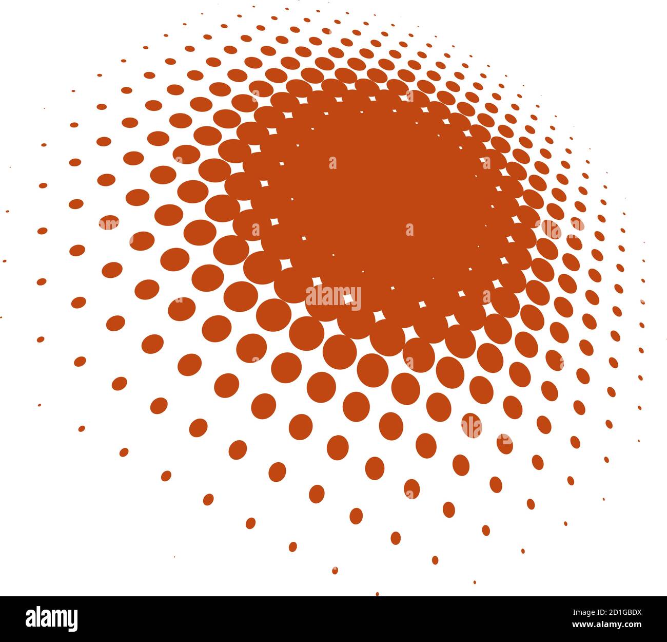 Colorful halftone vector pattern, texture in 3d perspective. Circles, dots, screentone ...