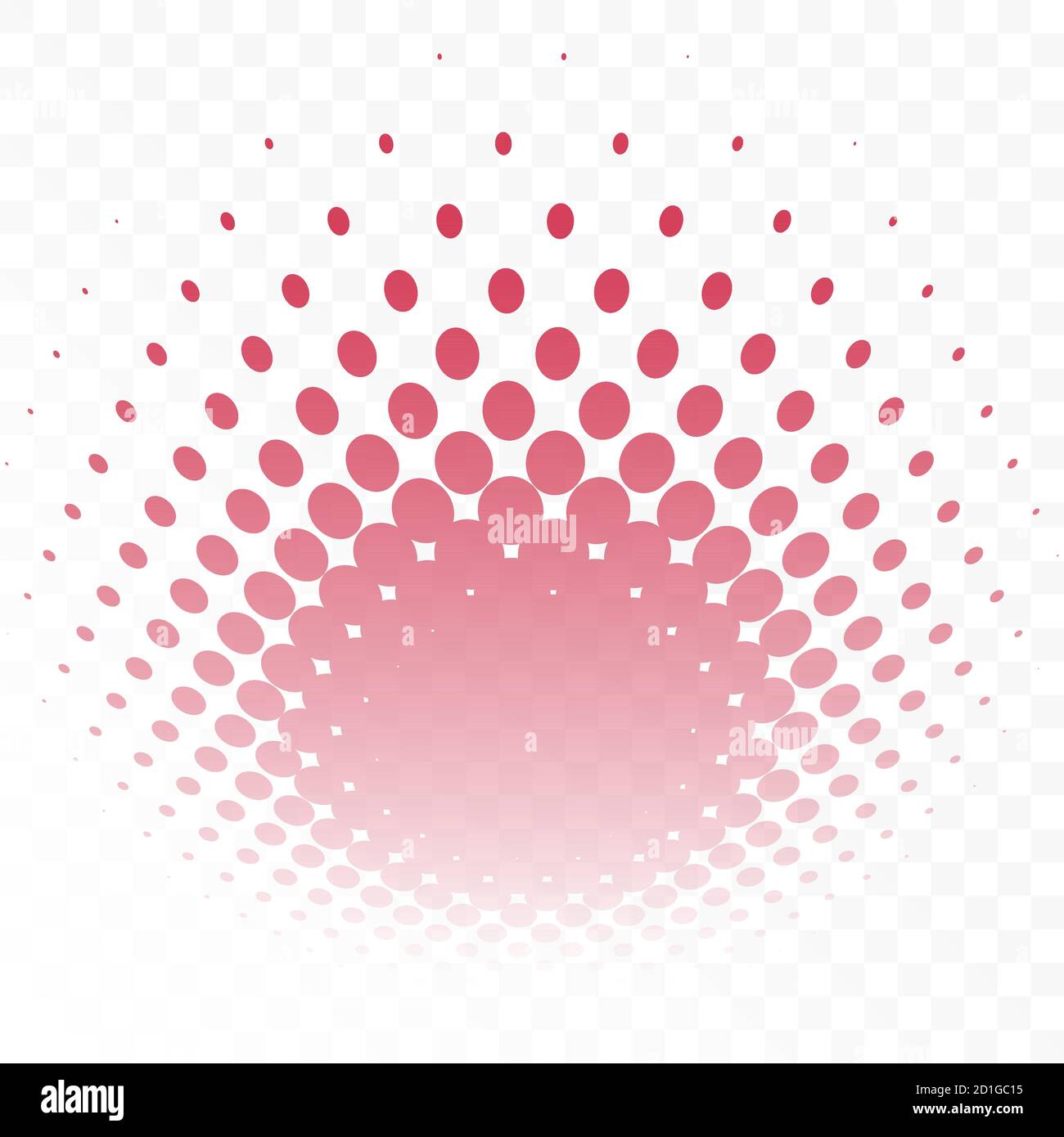 Colorful halftone vector pattern, texture in 3d perspective. Circles, dots, screentone ...