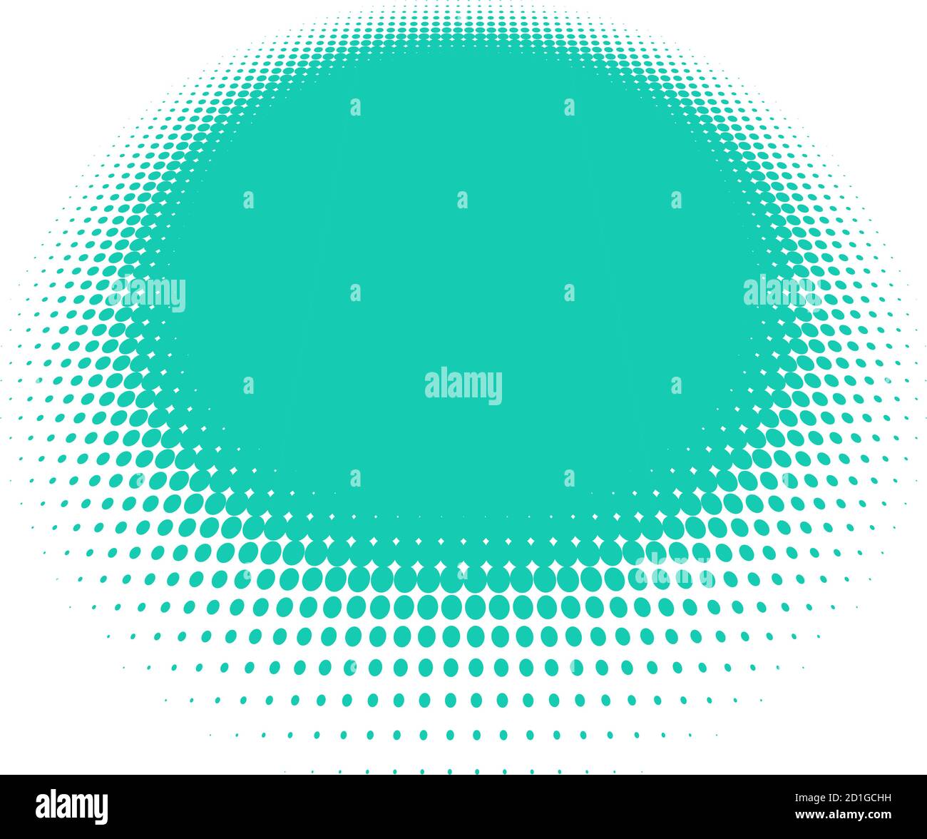 Colorful halftone vector pattern, texture in 3d perspective. Circles ...
