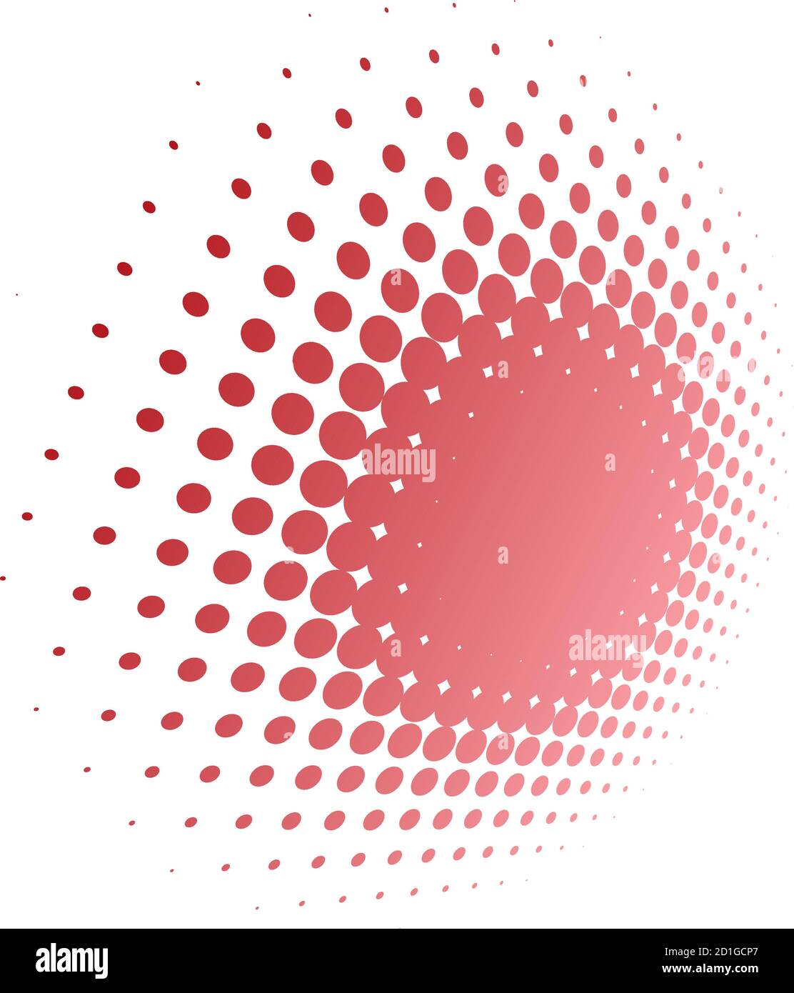 Colorful halftone vector pattern, texture in 3d perspective. Circles ...