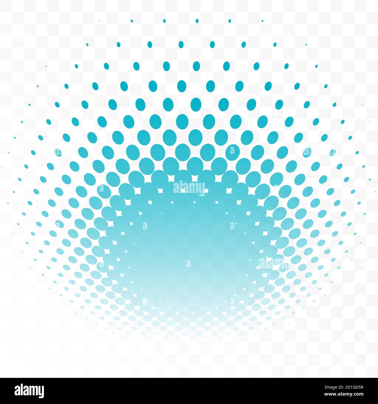 Colorful halftone vector pattern, texture in 3d perspective. Circles ...