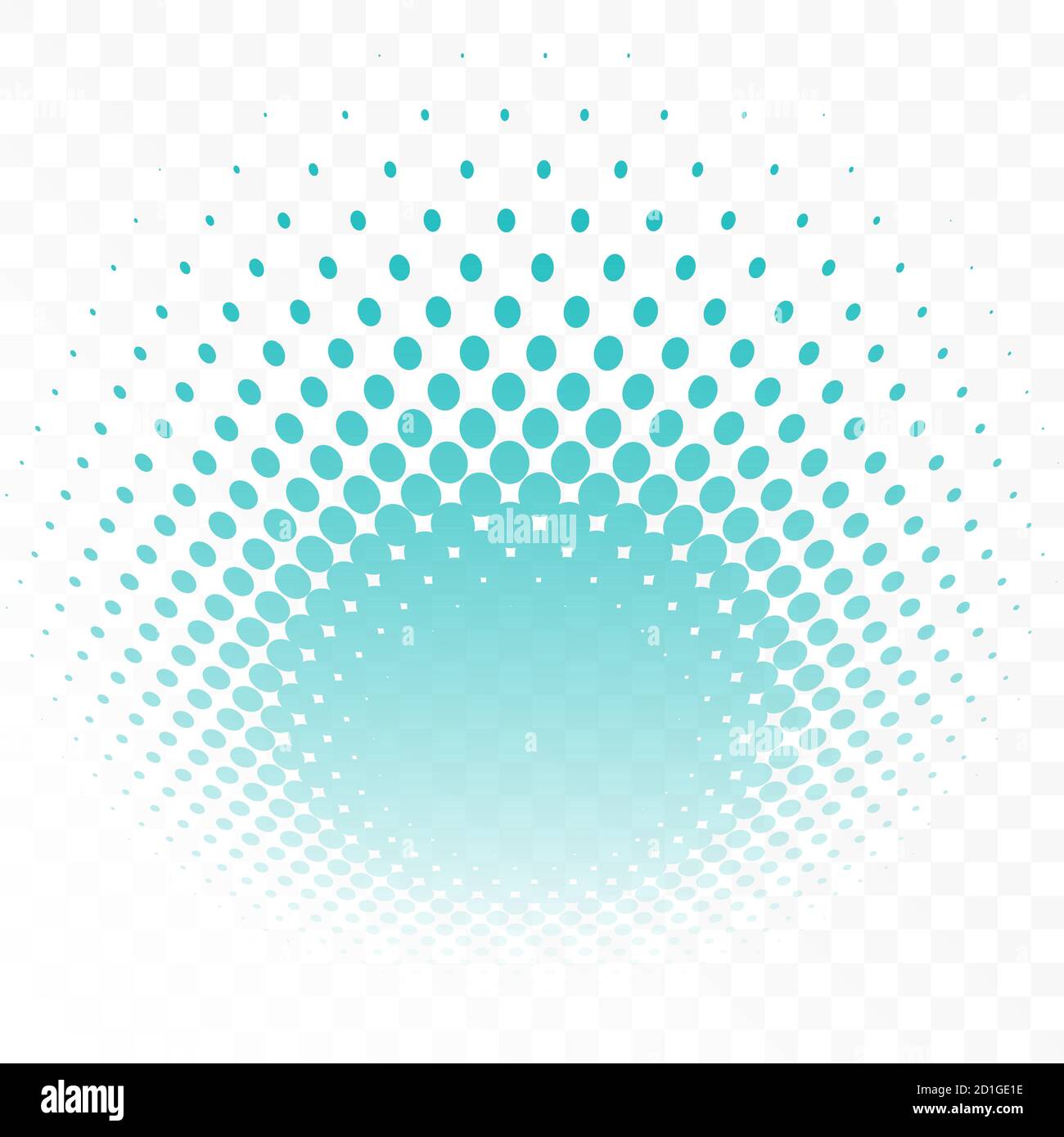Colorful halftone vector pattern, texture in 3d perspective. Circles ...
