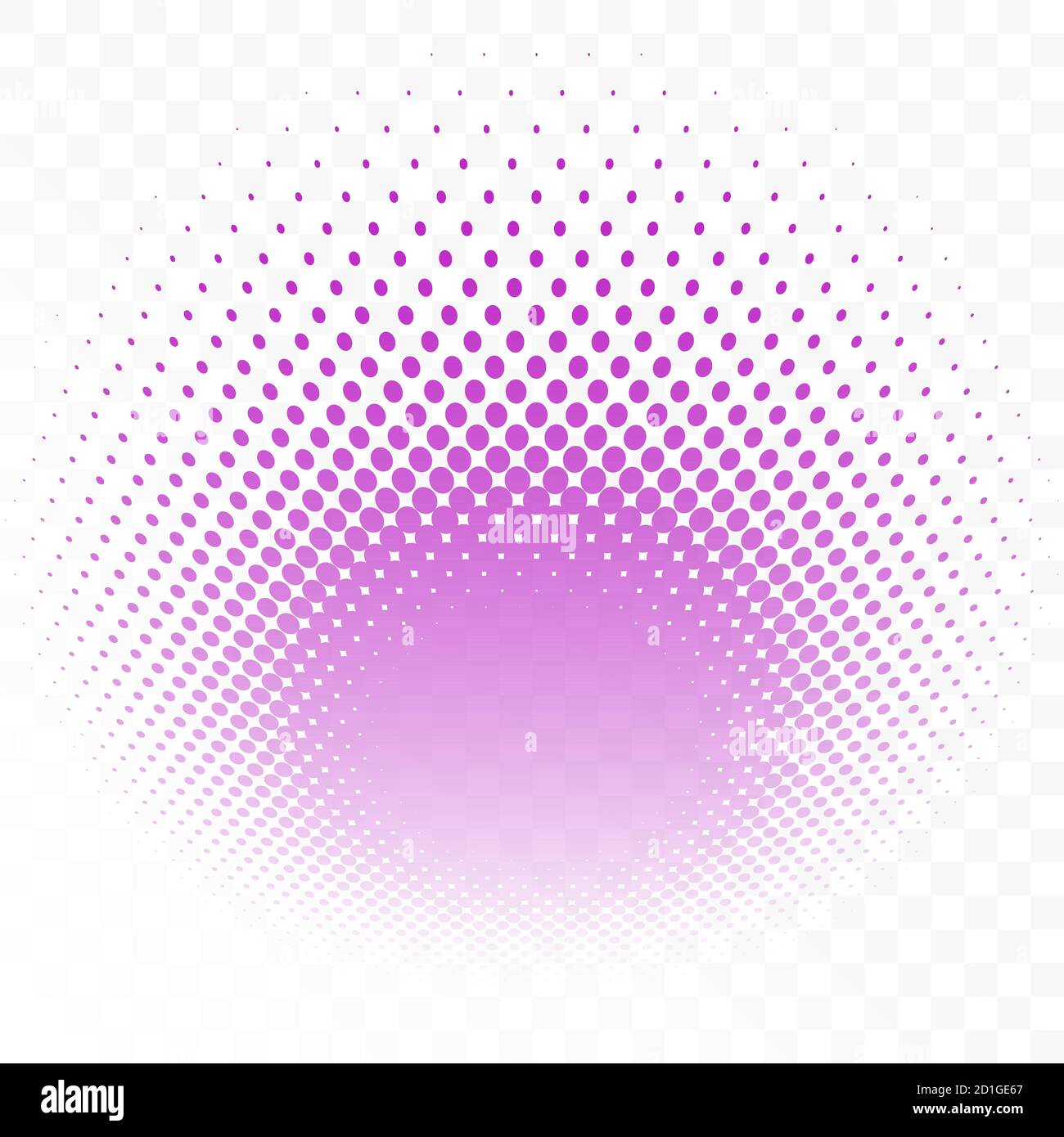 Colorful halftone vector pattern, texture in 3d perspective. Circles ...