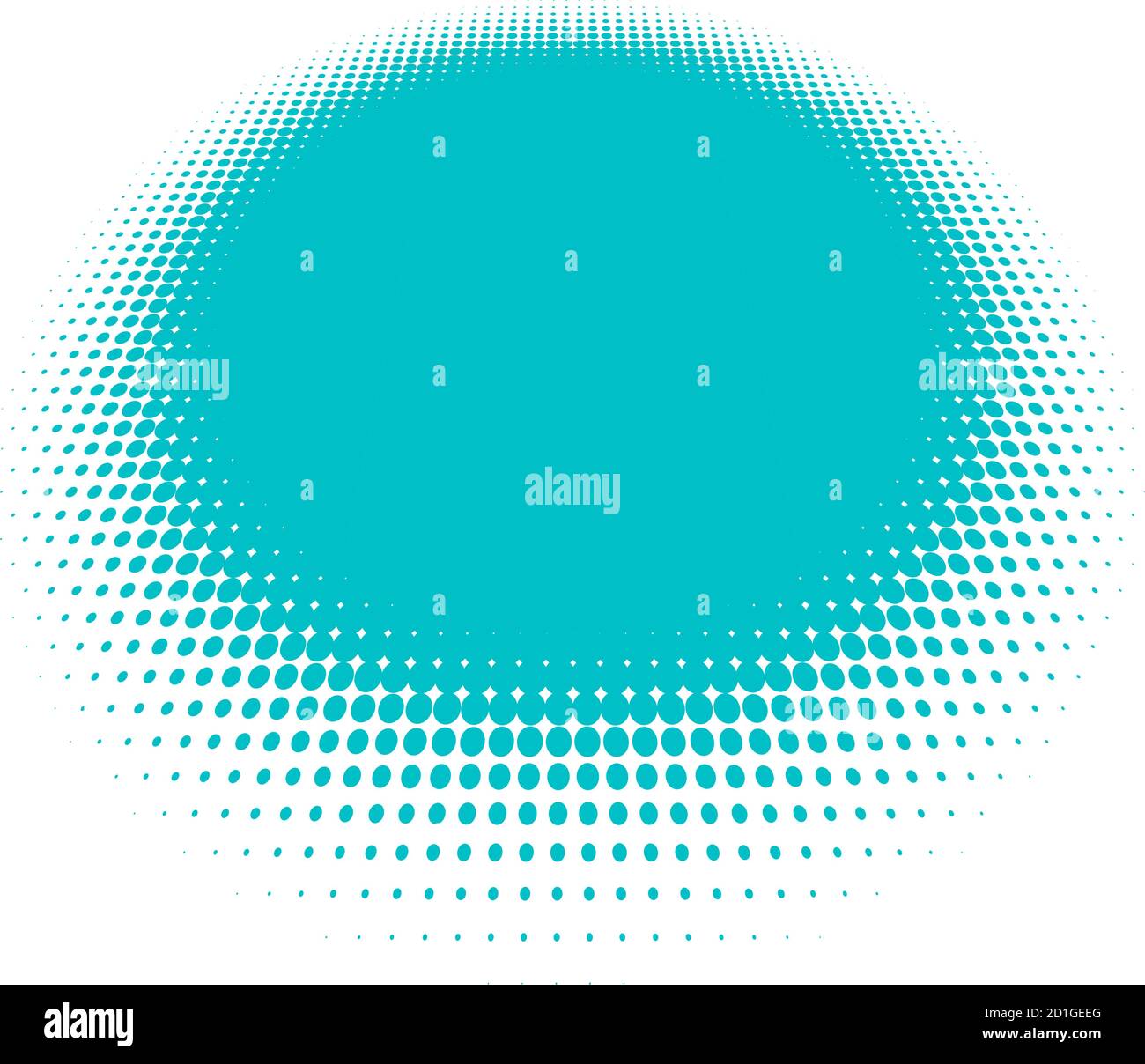 Colorful halftone vector pattern, texture in 3d perspective. Circles ...