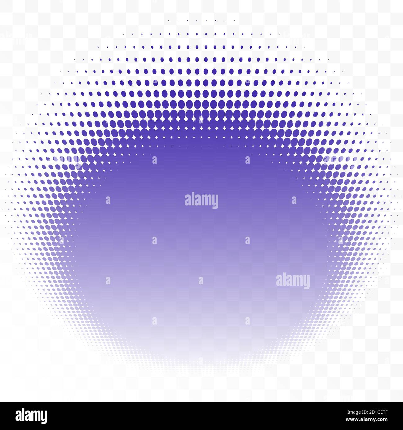 Colorful halftone vector pattern, texture in 3d perspective. Circles, dots, screentone ...