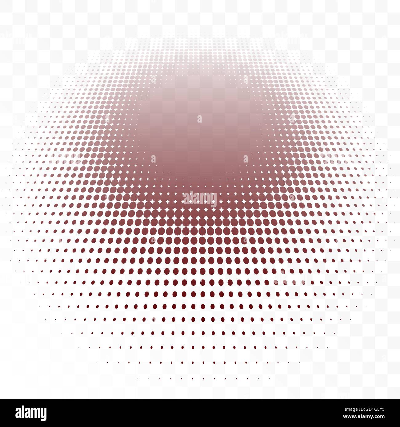 Colorful halftone vector pattern, texture in 3d perspective. Circles, dots, screentone ...