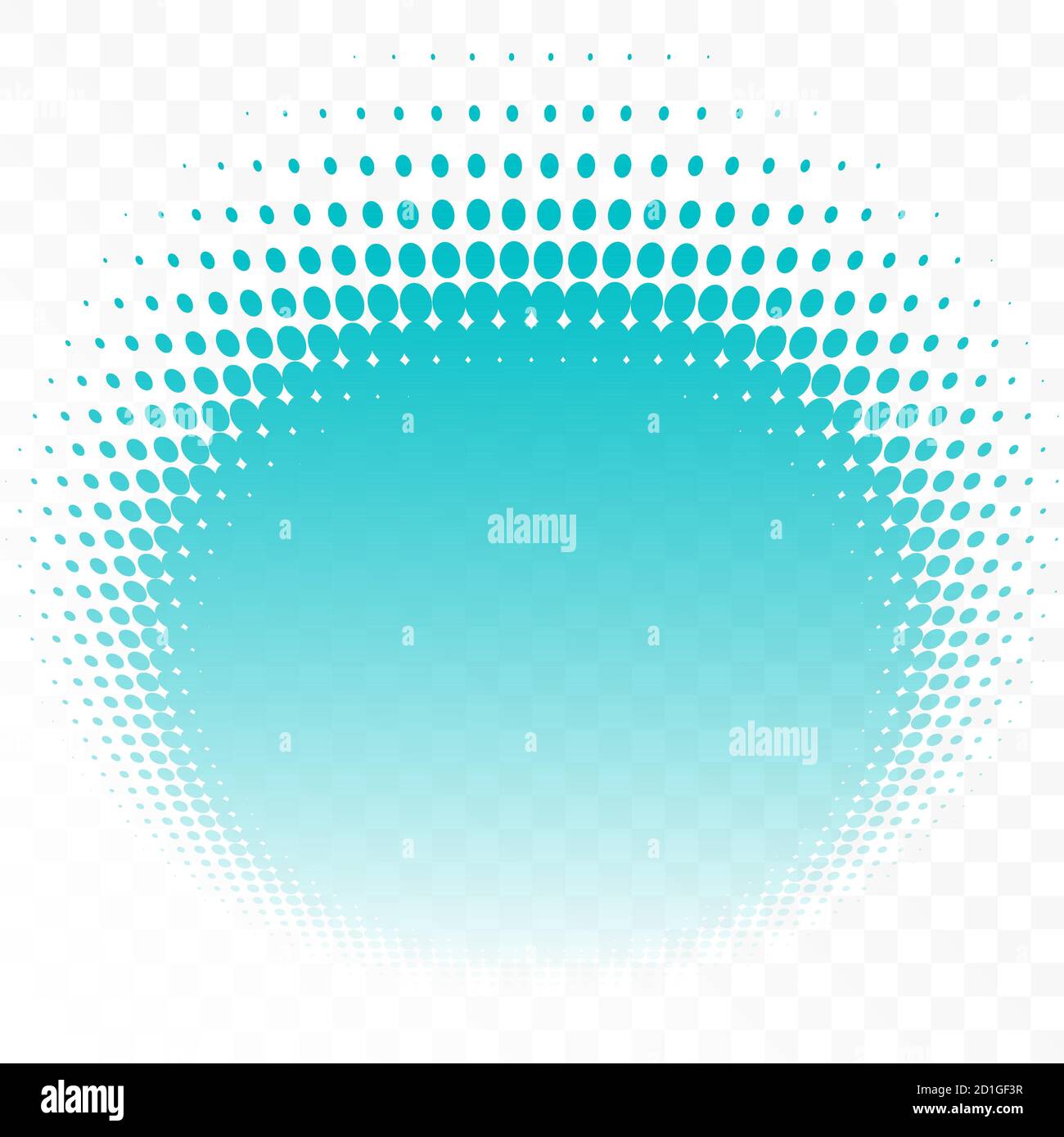 Colorful halftone vector pattern, texture in 3d perspective. Circles ...