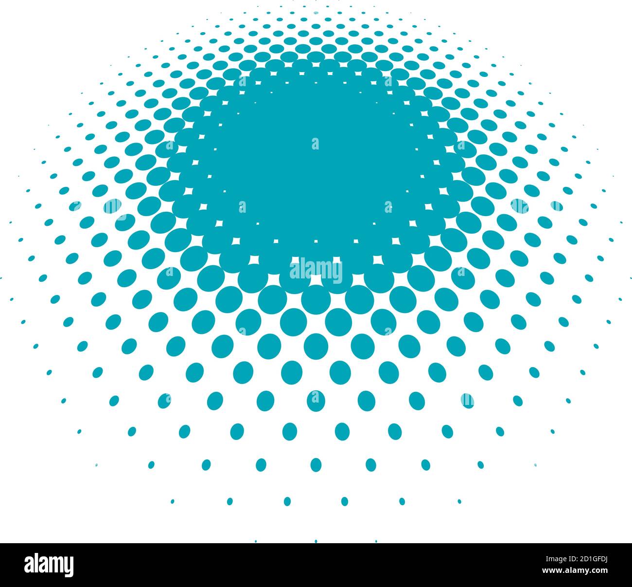 Colorful halftone vector pattern, texture in 3d perspective. Circles ...