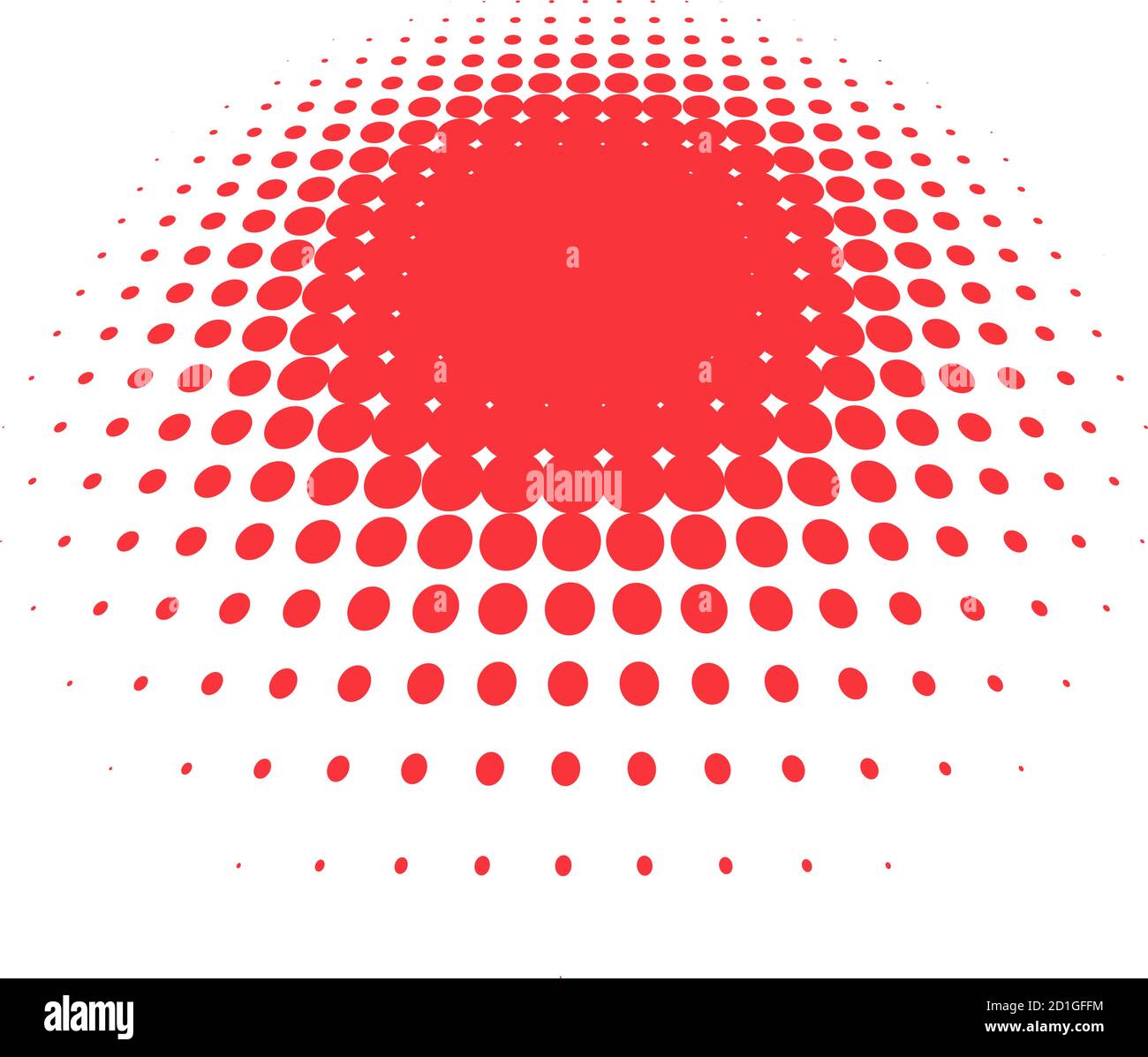 Colorful halftone vector pattern, texture in 3d perspective. Circles ...