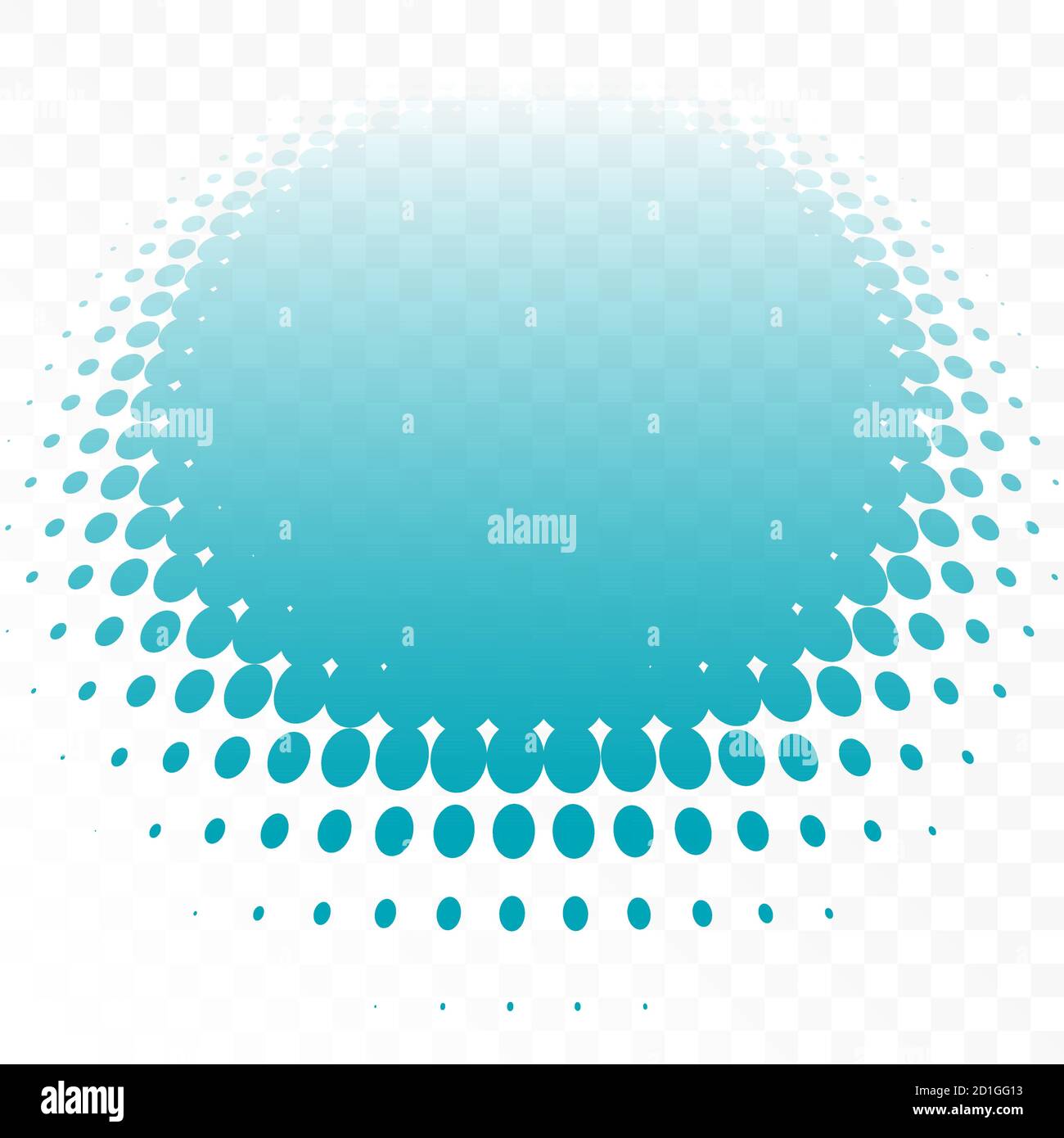 Colorful halftone vector pattern, texture in 3d perspective. Circles ...