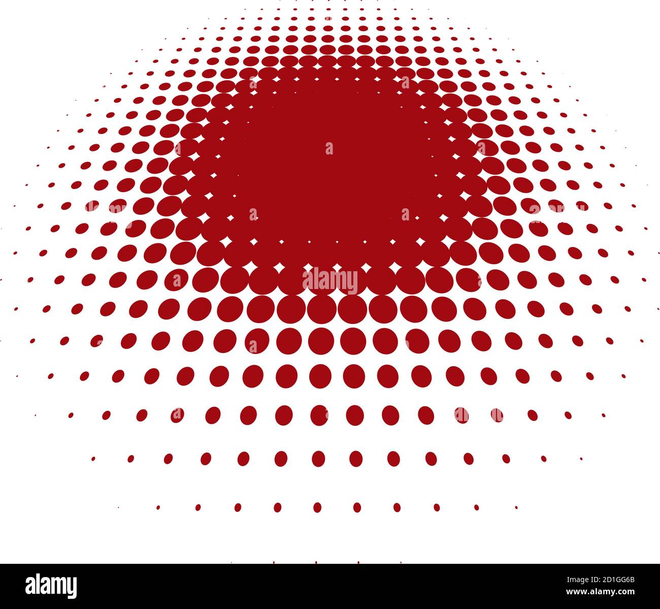 Colorful halftone vector pattern, texture in 3d perspective. Circles ...