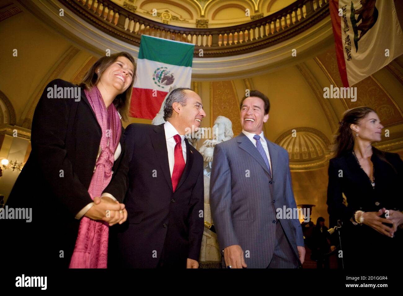 Mexicos president felipe calderon wife hi-res stock photography and ...