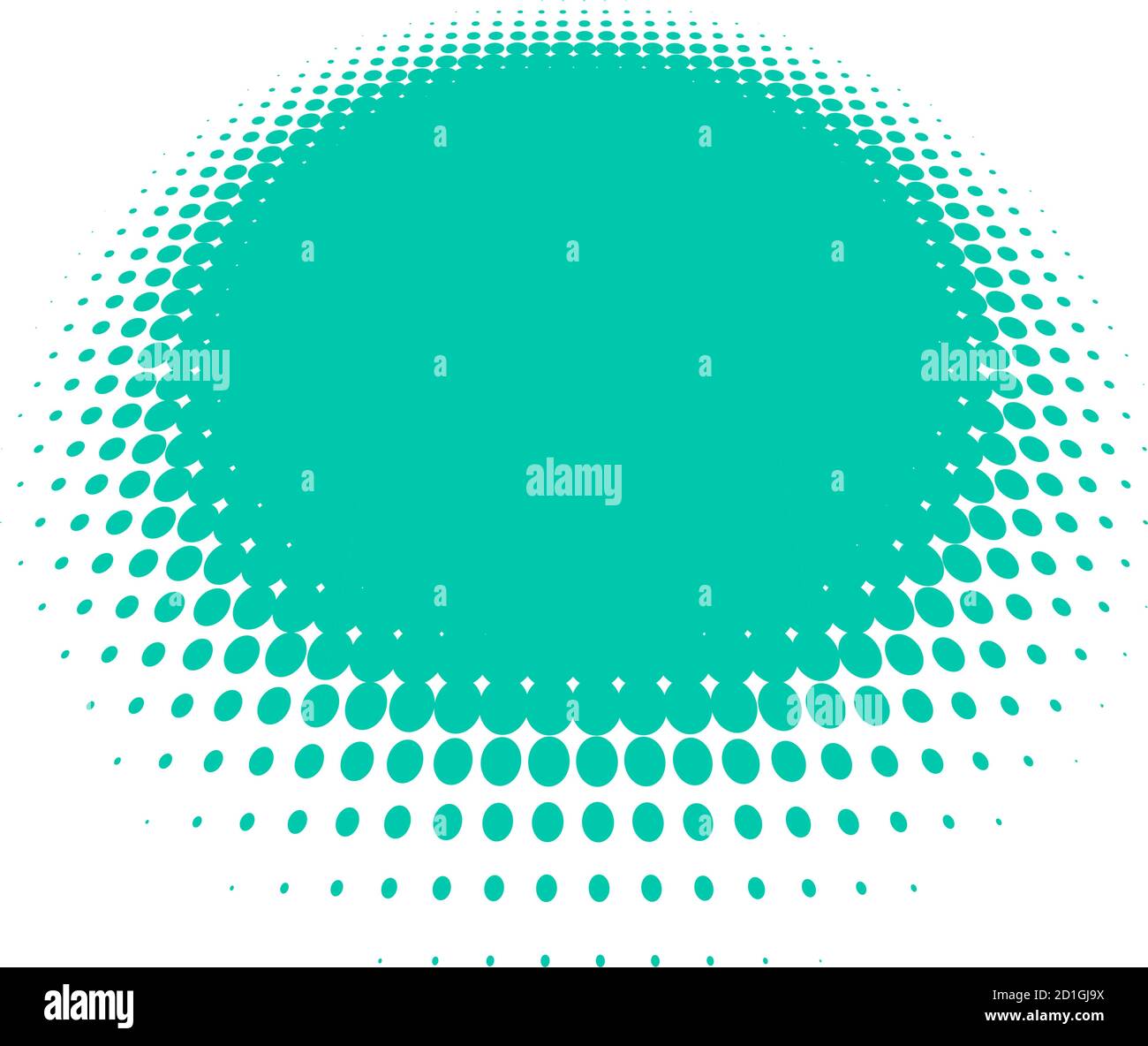 Colorful halftone vector pattern, texture in 3d perspective. Circles ...