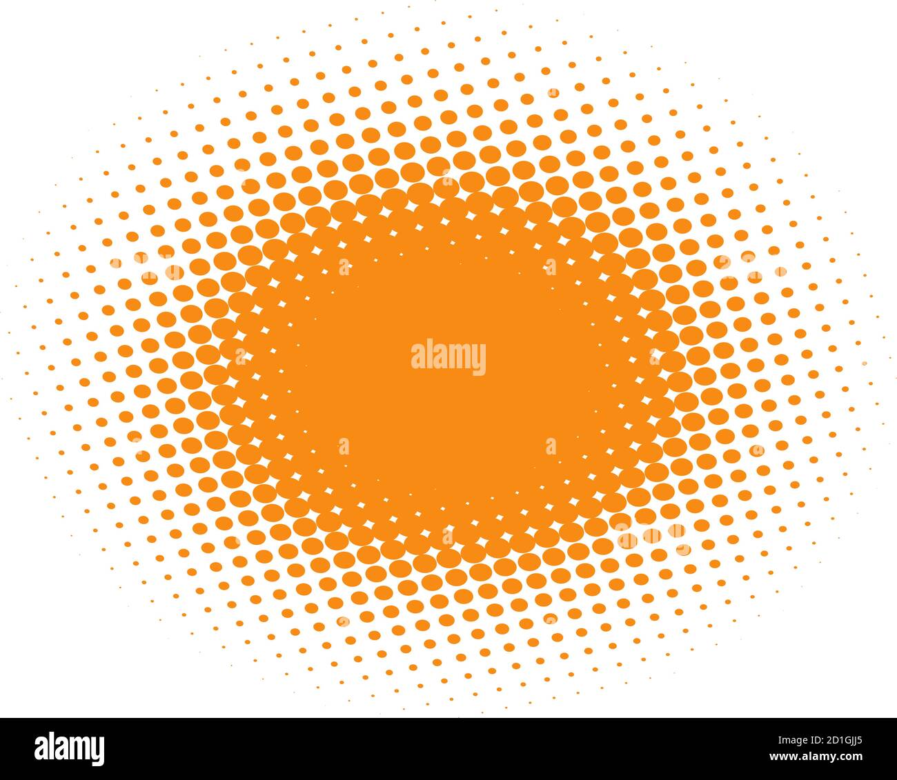 Colorful halftone vector pattern, texture in 3d perspective. Circles ...