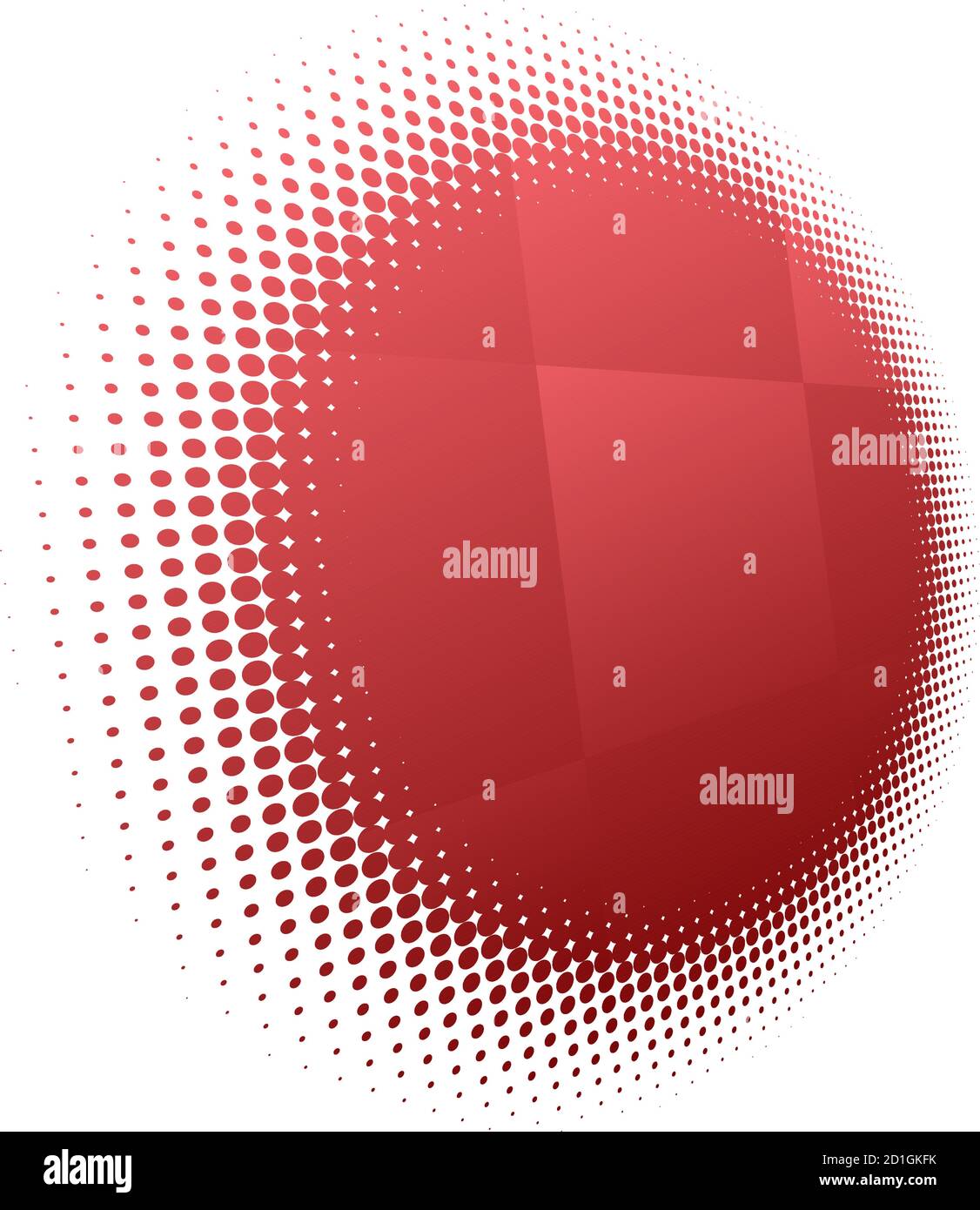 Colorful halftone vector pattern, texture in 3d perspective. Circles ...