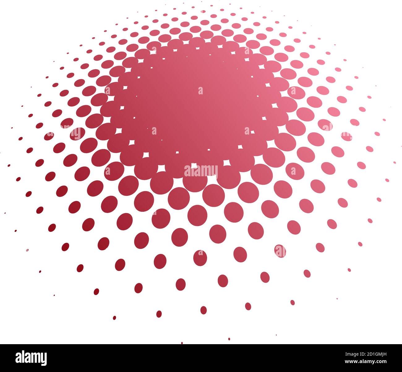 Colorful halftone vector pattern, texture in 3d perspective. Circles ...